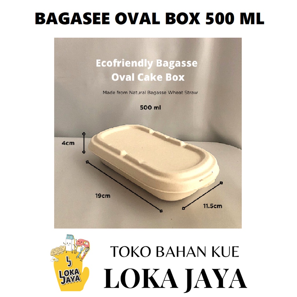 Jual BAGASSE BOX OVAL 500 ML ISI 10 PCS | Shopee Indonesia