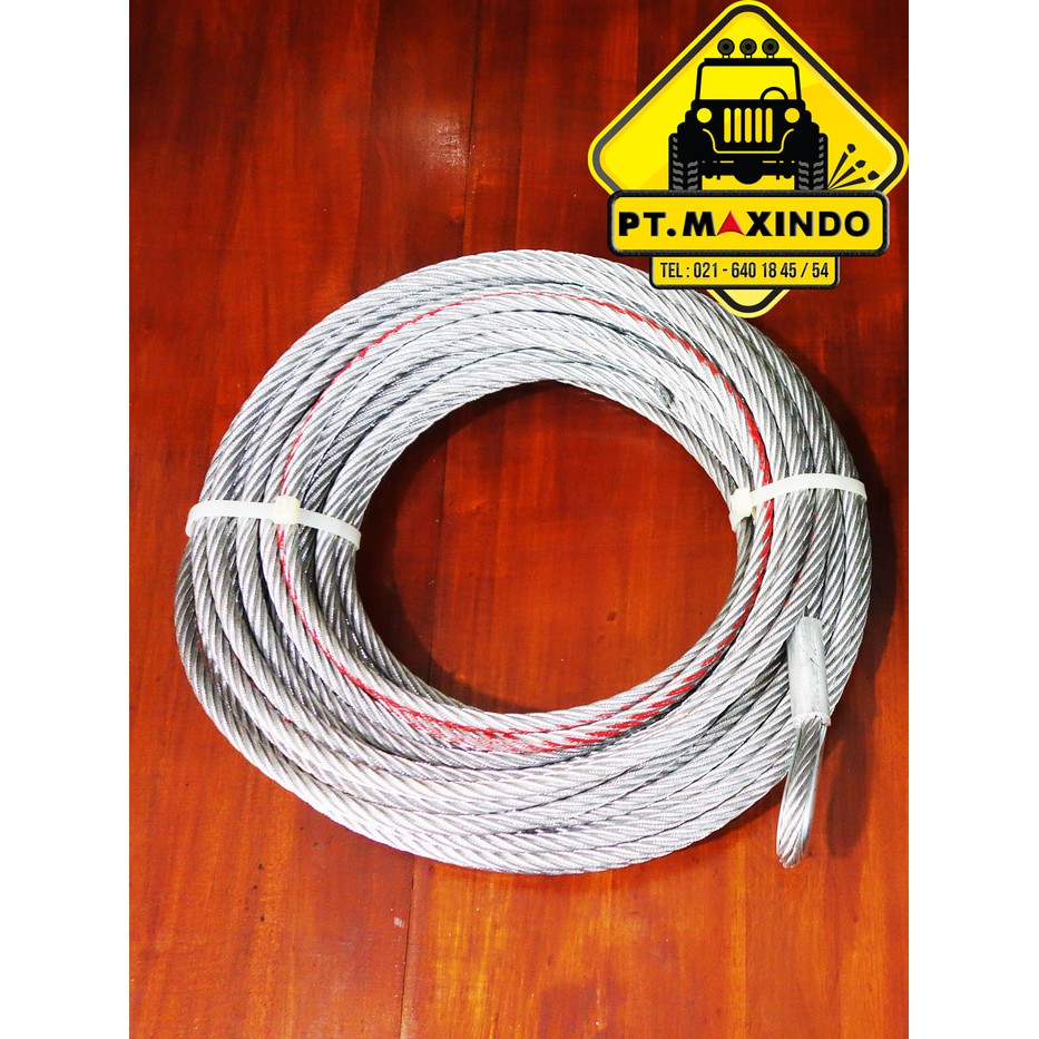 Jual Tali Sling Baja / Wire Rope Merk T-Max Ukuran 9,2mm X 28,5m u ...