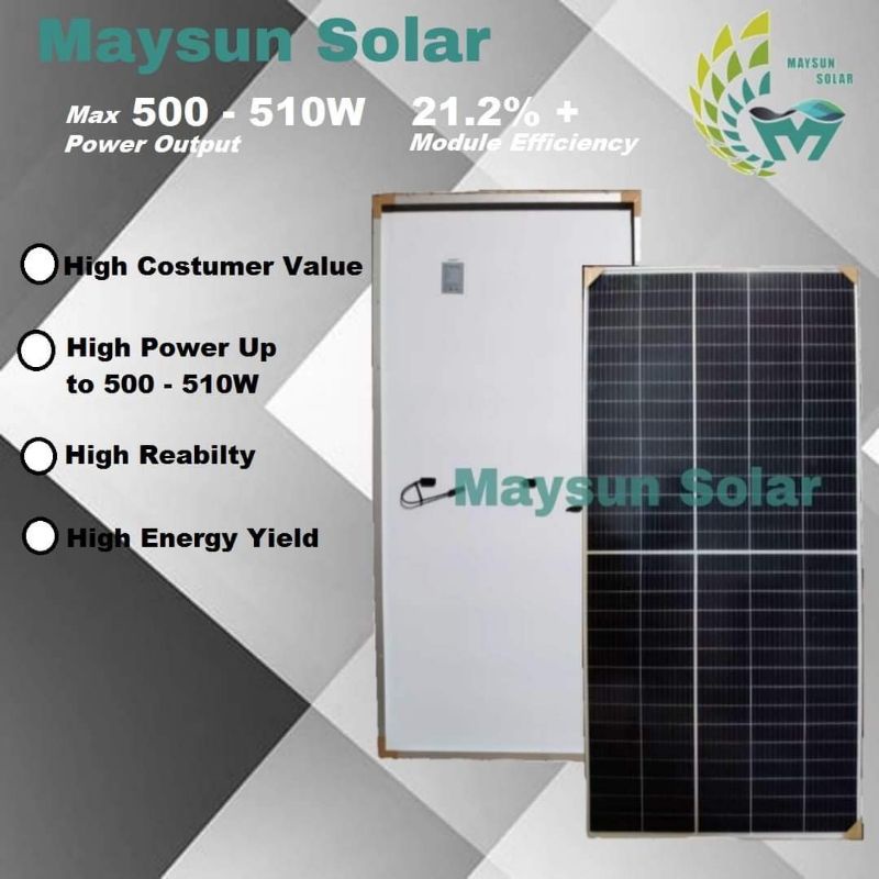 Jual Solar Panel 510Wp Mono Crsytalline Dual Pv Module 500W 510W 520W ...