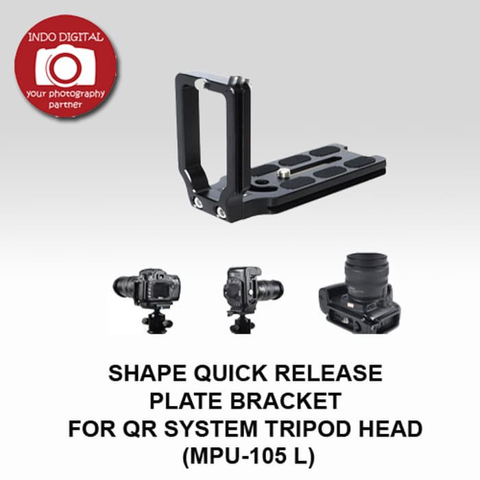 Jual SHAPE QUICK RELEASE PLATE BRACKET FOR QR SYSTEM TRIPOD HEAD MPU ...