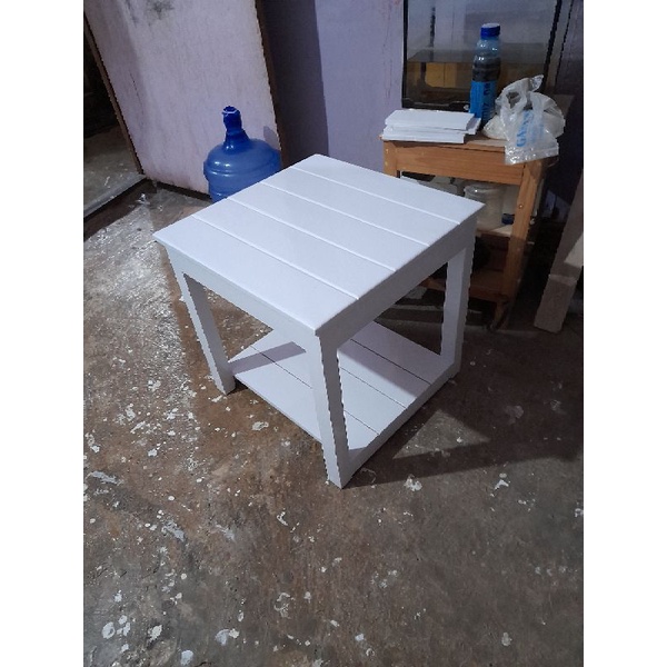 Jual meja tamu pojok ruangan teras meja kulkas | Shopee Indonesia