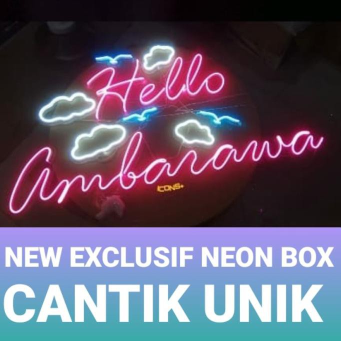 Jual Papan Plang Papan Neon Box Box Led Unik Aclyric Custem Custom ...