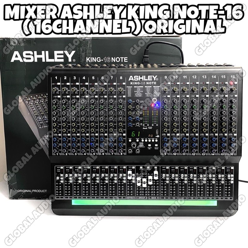 Jual Mixer Ashley King Note 16 Original 16 Channel Multi Effect 199 Dsp King16 Note King 16Note ...