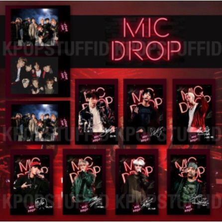 Jual Polaroid KPOP BTS Mic Drop MV Version TTD All Member | Shopee ...