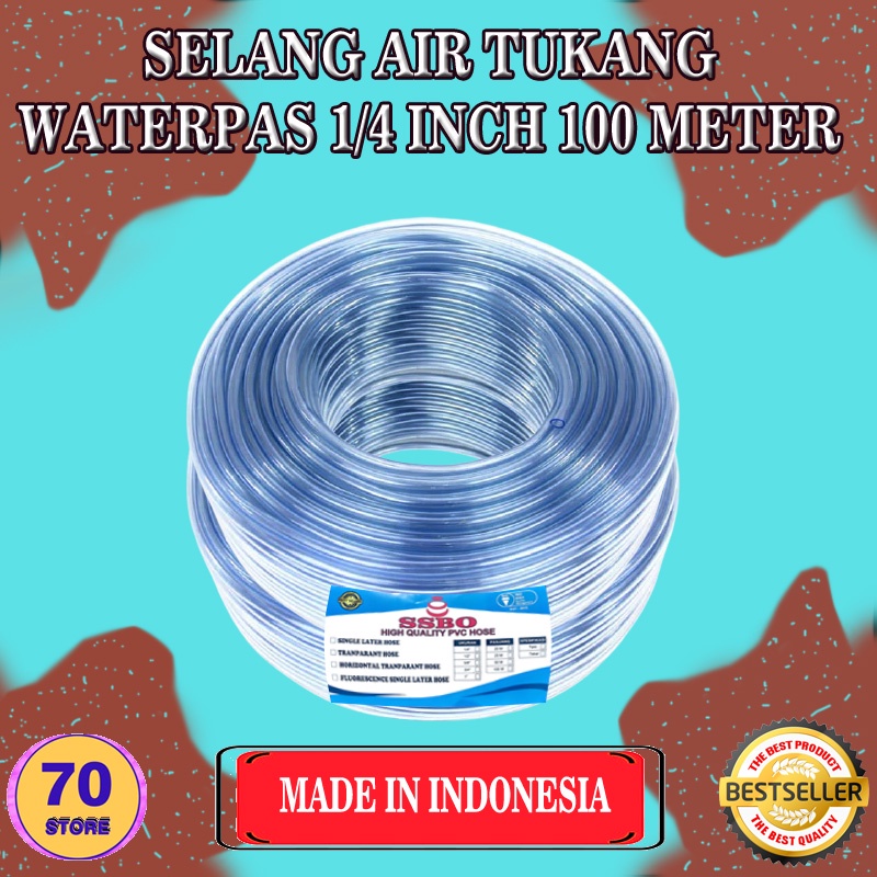 Jual SELANG AIR TUKANG 100 METER SELANG AIR AQUARIUM 1/4 INCH 100 METER / SELANG TIMBANG SELANG ...