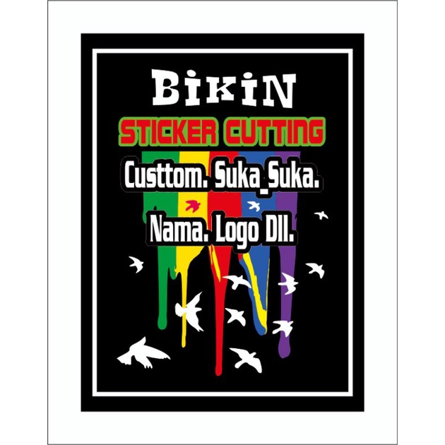 Jual Sticker Cutting. Nama Suka Suka | Shopee Indonesia
