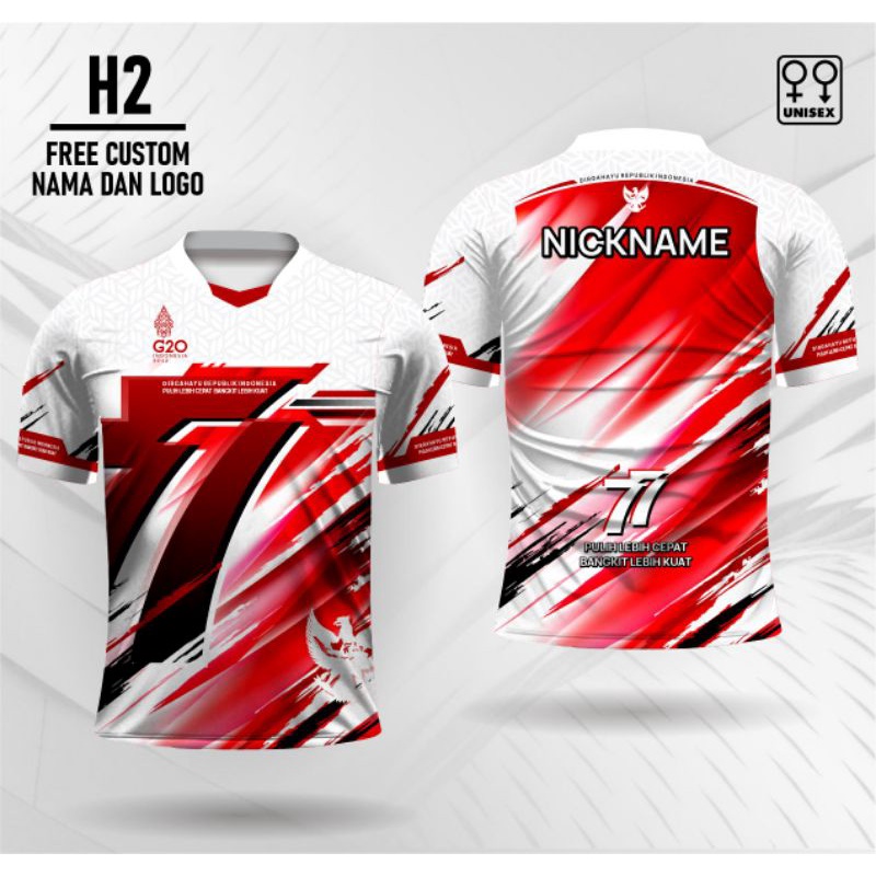 Jual Jersey Kemerdekaan Indonesia kaos hut ri 77 baju 17 agustus Indonesia | Shopee Indonesia