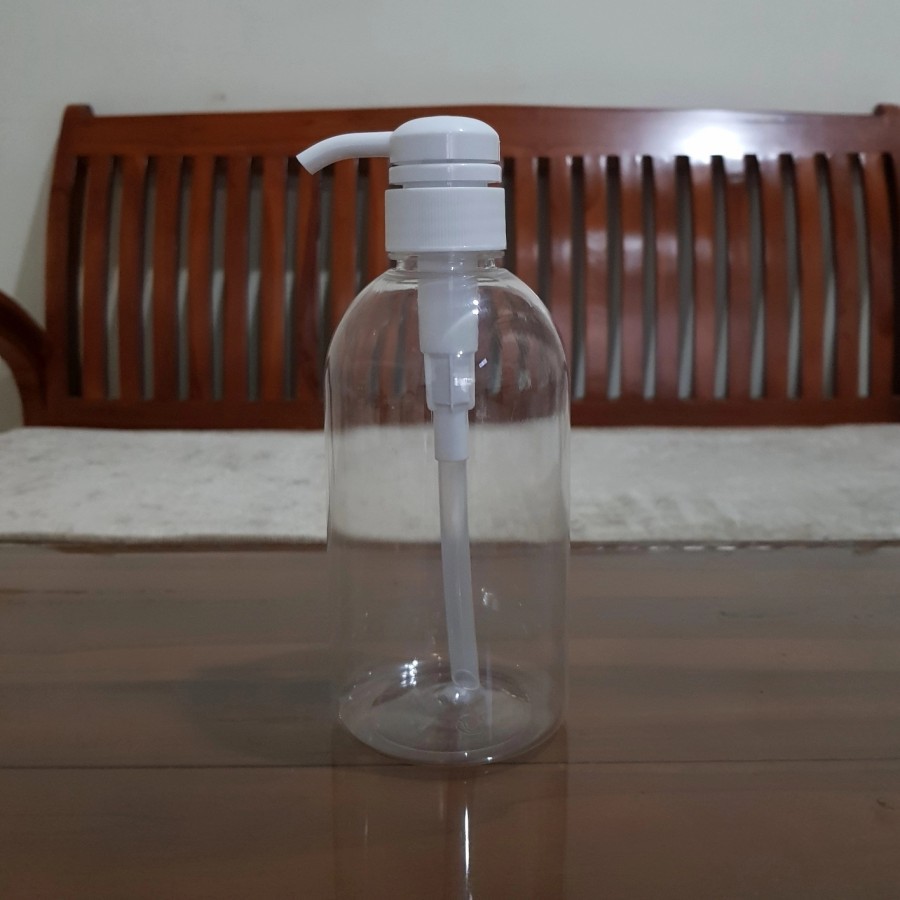 Jual Botol Pump 500ml Oval l Botol Pompa 500 ml l Botol Refill Antis l ...