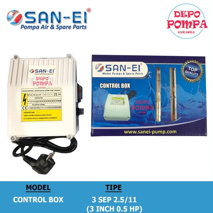 Jual Control Box Pompa Air Satelit San Ei 3 Inch 0.5 Hp | Shopee Indonesia