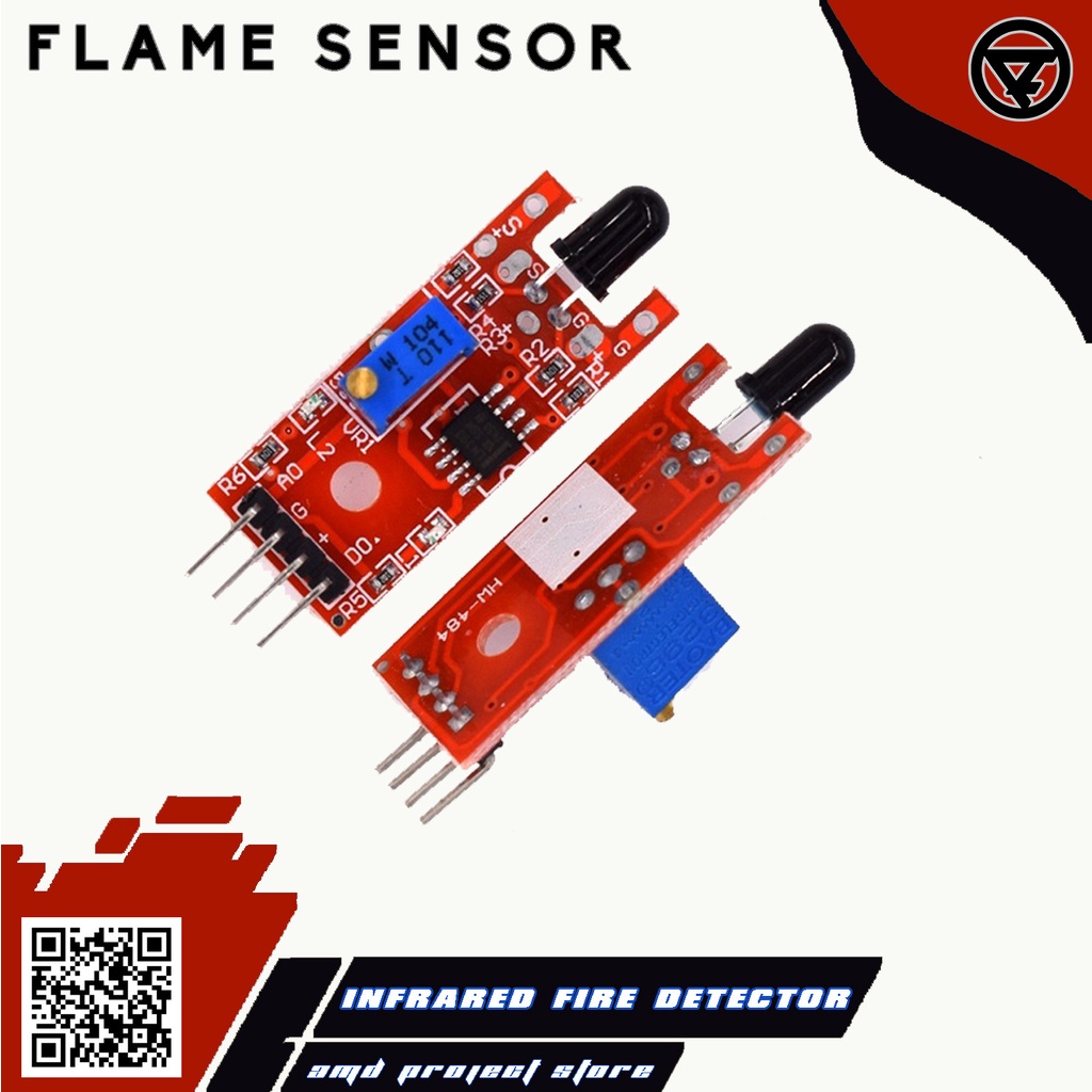 Jual Modul Sensor Api Ir Flame Detector Ky 026 4pin Digital And Analog Output Shopee Indonesia