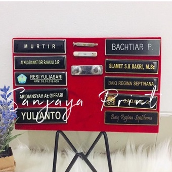 Jual Nametag / Papan Nama by Sanjaya | Shopee Indonesia