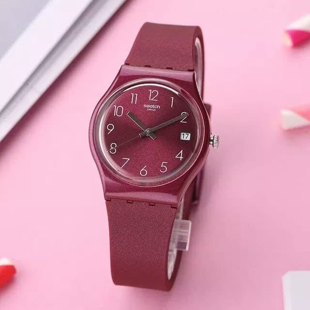 Jual JAM TANGAN WANITA SWATCH GR405 REDBAYA ORIGINAL MURAH | Shopee ...