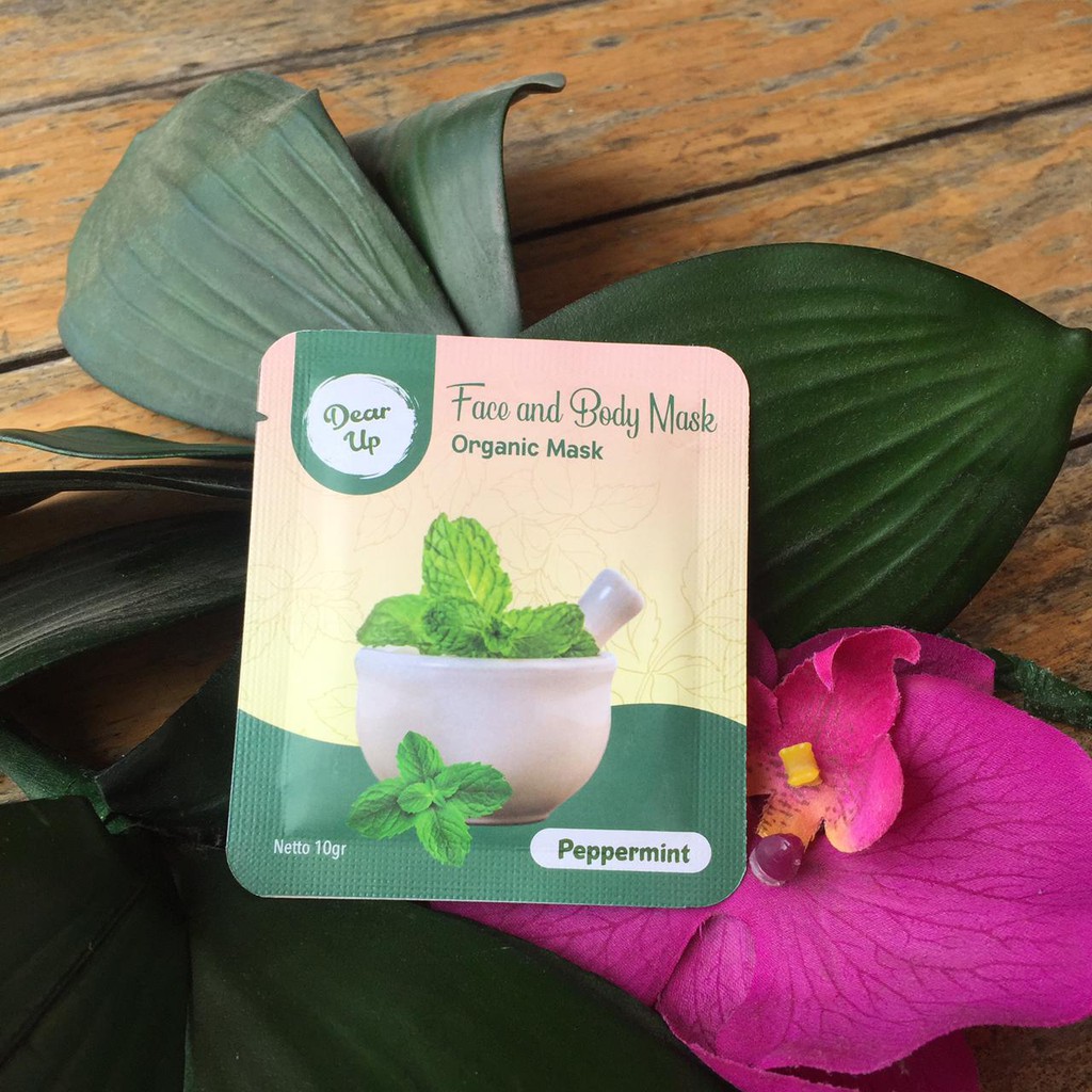 Jual DEAR UP FACE MASK 10G (MASKER ORGANIK) | Shopee Indonesia