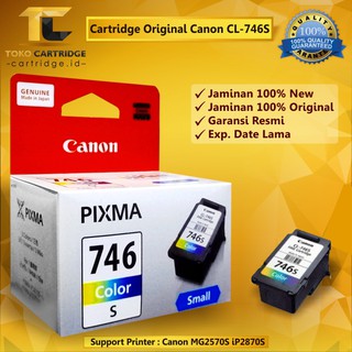 Jual Cartridge Canon CL746s CL 746s CL-746s 746small 746 small s Color ...