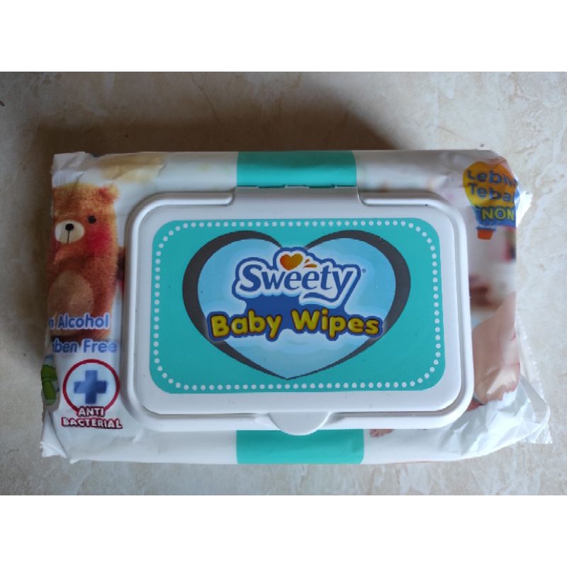 Jual Sweety baby wipes 72 sheets non perfumed & perfumed | Shopee Indonesia