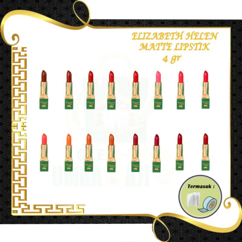 Jual Lipstik Elizabeth Helen Matte Lipstick Mahmood Saeed - Warna ...