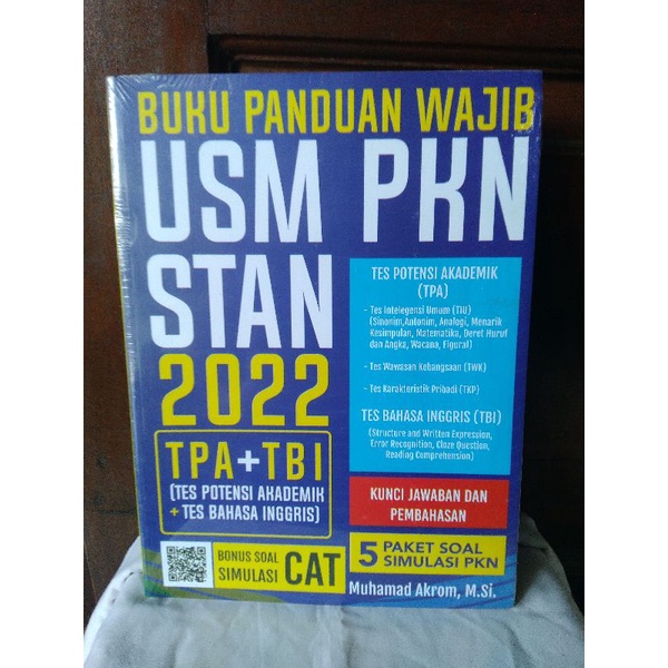 Jual BUKU PANDUAN WAJIB USM PKN STAN 2022 oleh MUHAMMAD AKROM, M.SI. | Shopee Indonesia