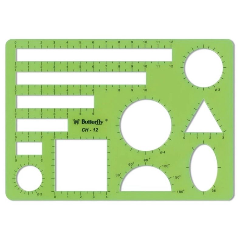 Jual Butterfly Penggaris CH-12 - Penggaris Bentuk Matematika | Shopee ...