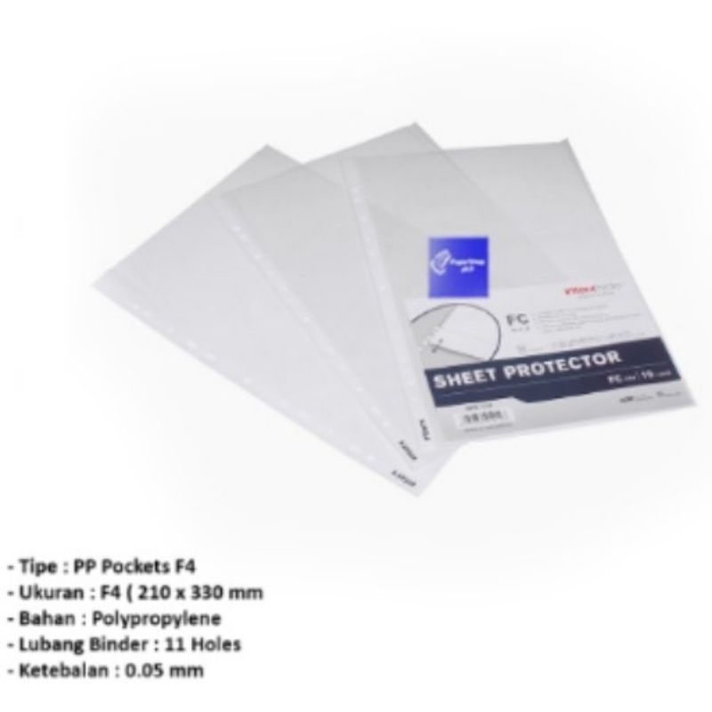 Jual Sheet Protector ukuran A4 & F4 (10 pcs) | Shopee Indonesia