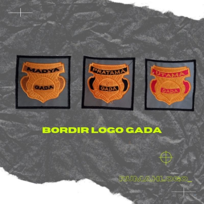Jual Bordir logo GADA MADYA | UTAMA | PRATAMA | Shopee Indonesia