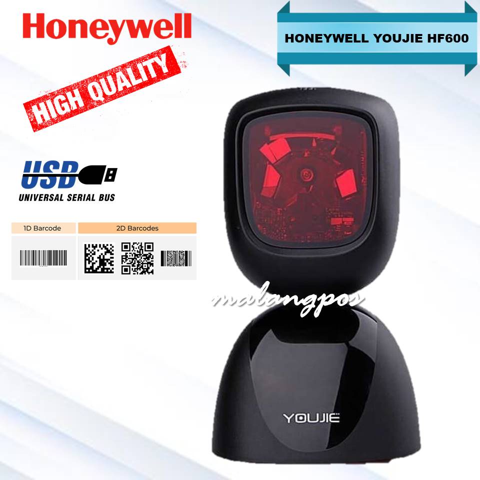 Jual Honeywell Youjie HF600 2D Scanner Presentation Barcode E Faktur QR ...