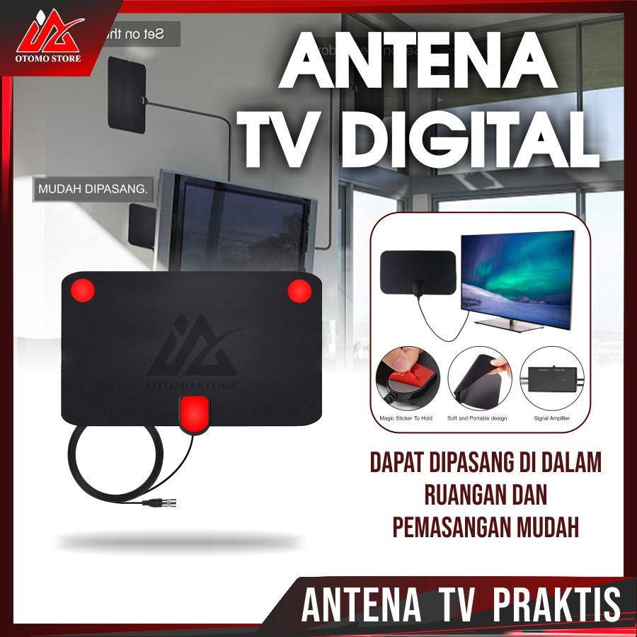 Jual ANTENA TV DIGITAL INDOOR4K High Gain 25dB DVB-T2 PENANGKAP SINYAL ...