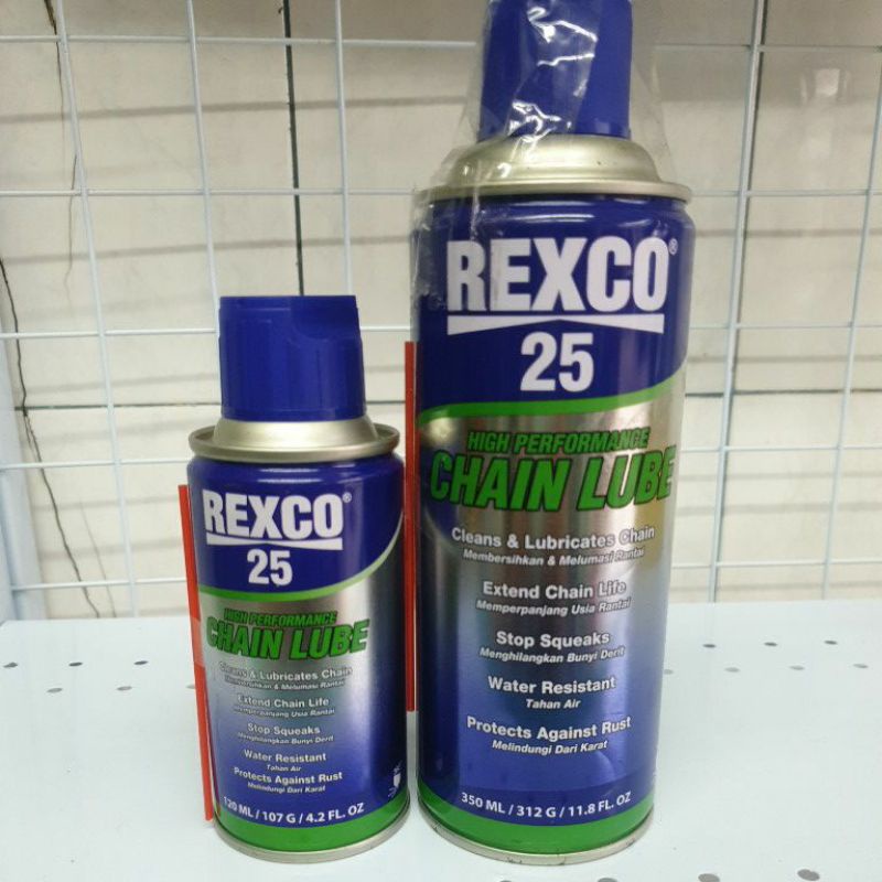 Jual REXCO 25 HIGH PERFORMANCE CHAIN LUBE 120ML DAN 350ML (khusus ...