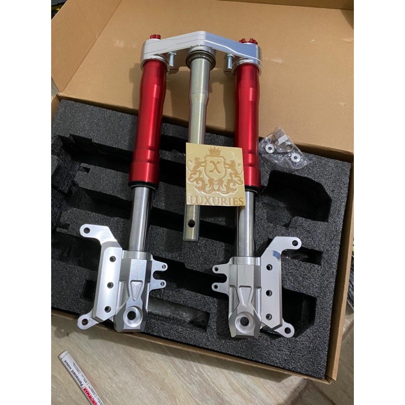 Jual SHOCK DEPAN UPSIDE DOWN USD HONDA PCX 150 by NUI RACING UP SIDE DOWN PCX150 DOUBLE DISC ...