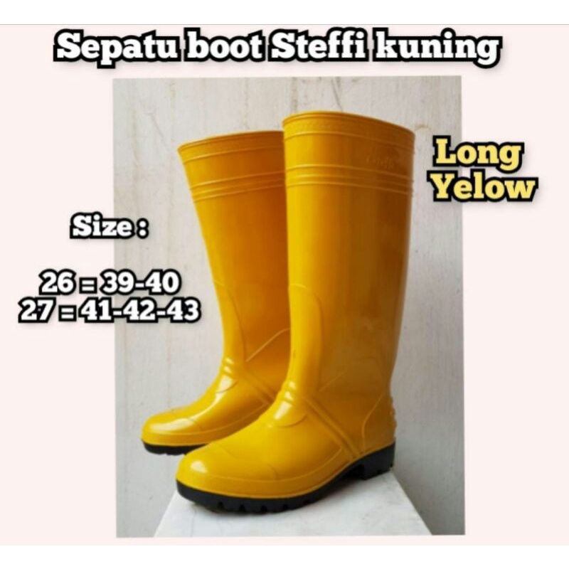 Jual Sepatu Boot Steffi,Sepatu Boot Picco,Sepatu Boot Legion Kuning ...