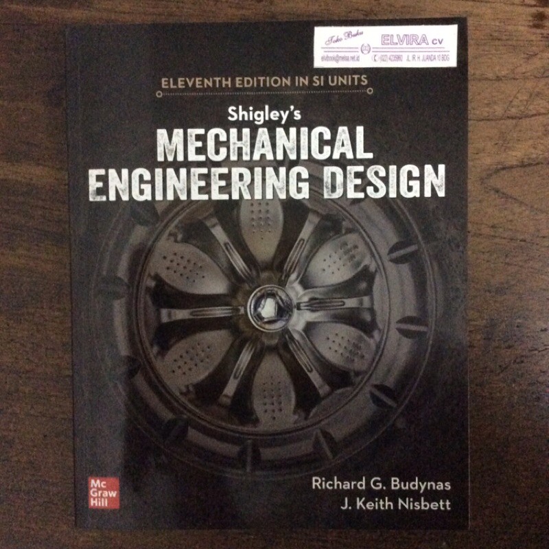Jual Shigley’s Mechanical Engineering Design 11 Edition in SI Units ...