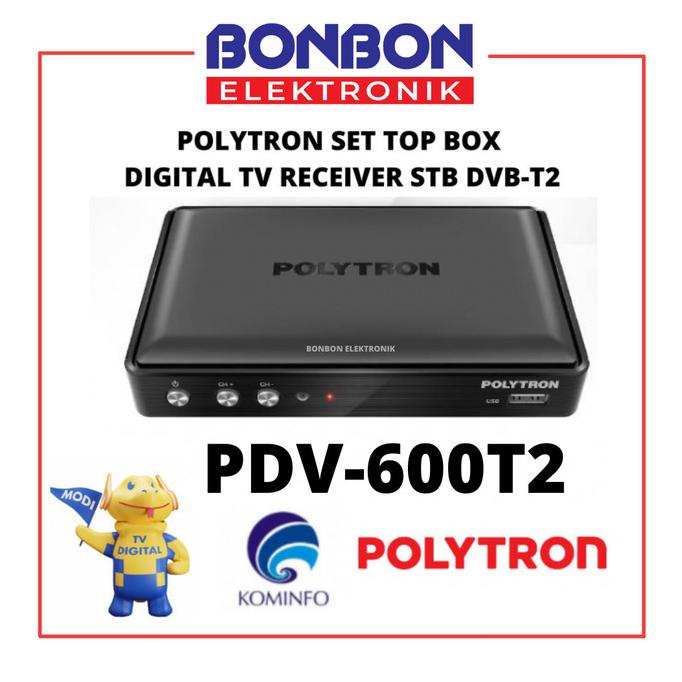 Jual Polytron Set Top Box PDV-600T2 DVB T2 TV Digital | Shopee Indonesia