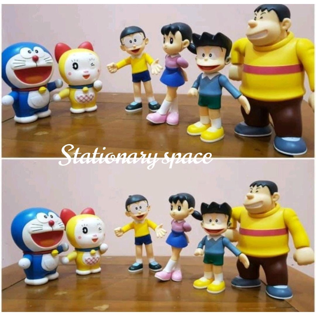Jual Mainan Miniatur Action Figure Doraemon Termurah Shizuka Suneo Giant Dorami Nobita Doraemon ...
