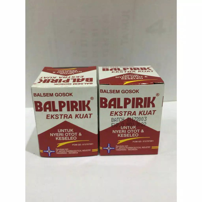 Jual promo BALPIRIK Balsem Gosok Extra Kuat Merah 20 Gram | Shopee ...