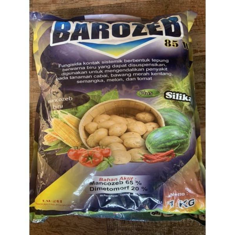 Jual Fungisida Barozeb plus silica (mancozeb biru) bahan aktif mancozeb ...