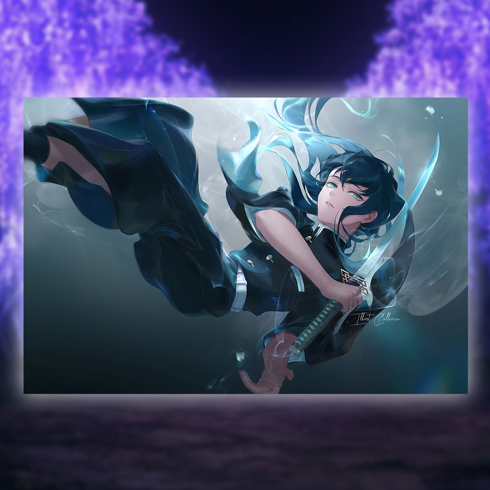 Jual Poster Anime Wallpaper Demon Slayer / Kimetsu no Yaiba Horizontal ...