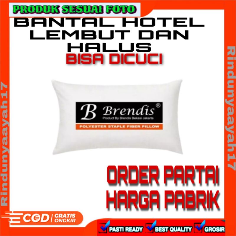 Jual [100%ORIGINAL]BANTAL/GULING HOTEL BRENDIS EMPUK LEMBUT ISI(1 pcs ...