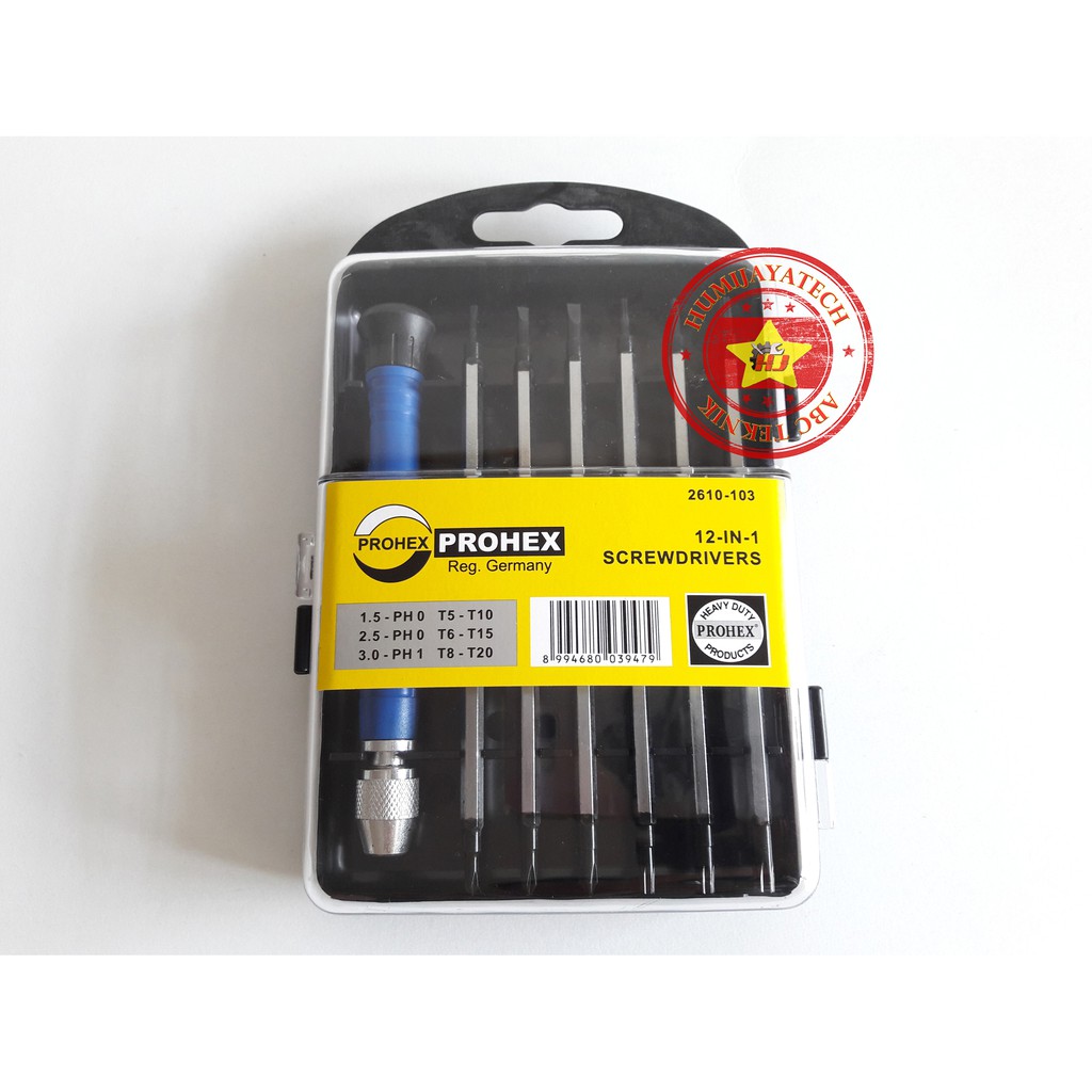 Jual Obeng Presisi 12in1 Prohex / Obeng Set Prohex | Shopee Indonesia