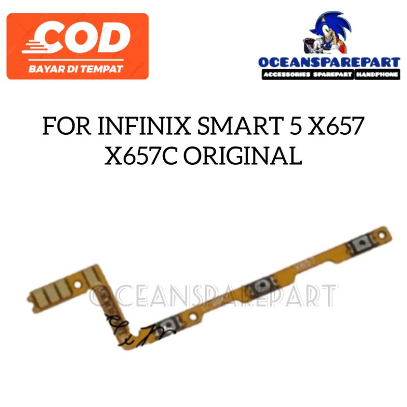 Jual FLEXSIBLE POWER ON OFF VOLUME INFINIX SMART 5 X657 X657C ORIGINAL ...