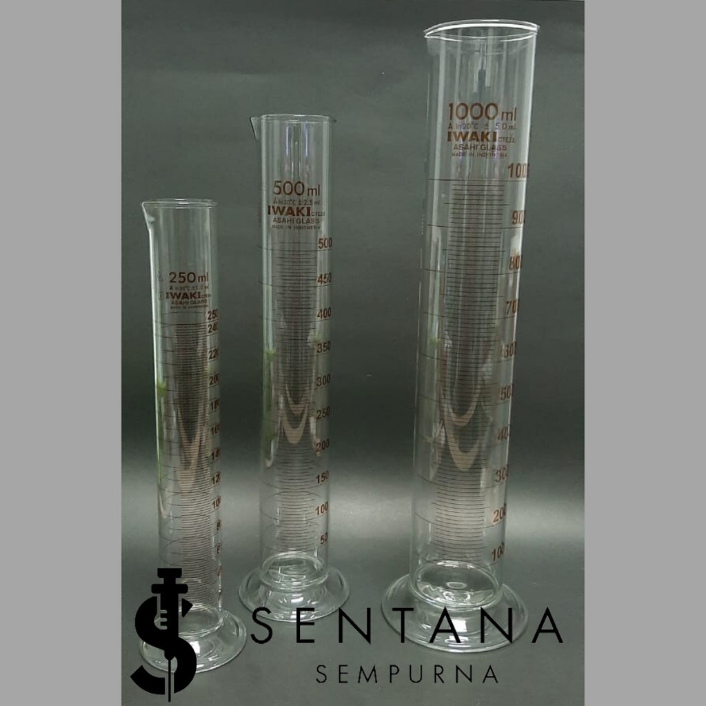 Jual Measuring Cylinder/ Gelas ukur Pyrex/ IWAKI 500 ml | Shopee Indonesia