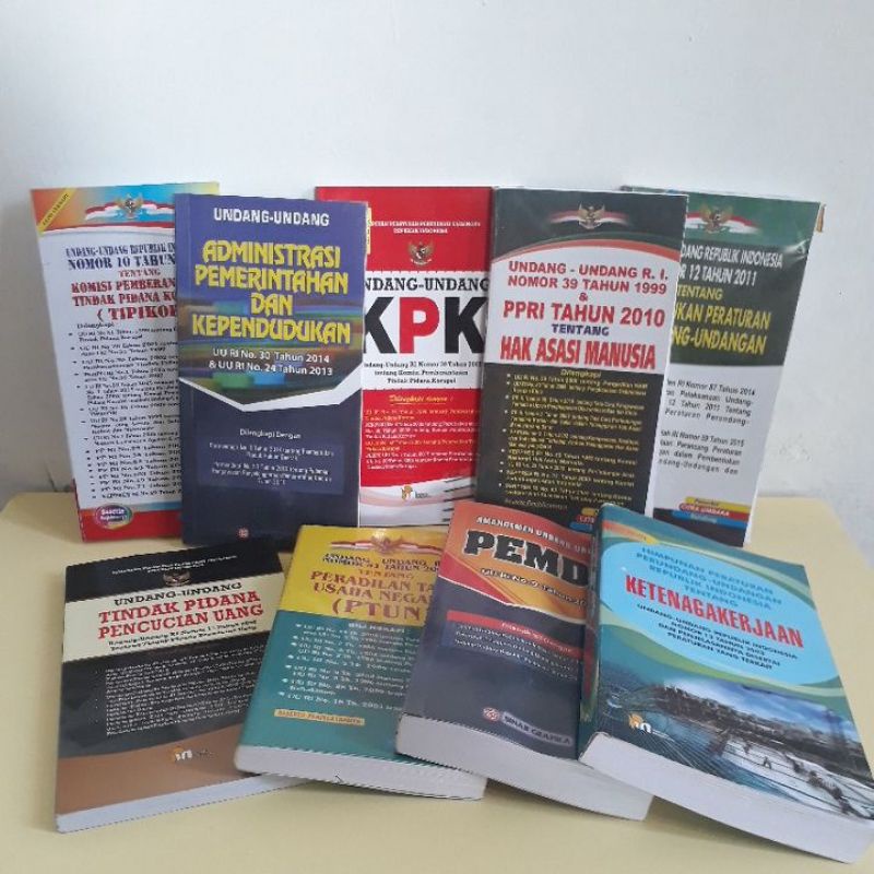 Jual Buku Undang-Undang Hukum - Ketenagakerjaan PEMDA HAM TPPU KPK dll ...