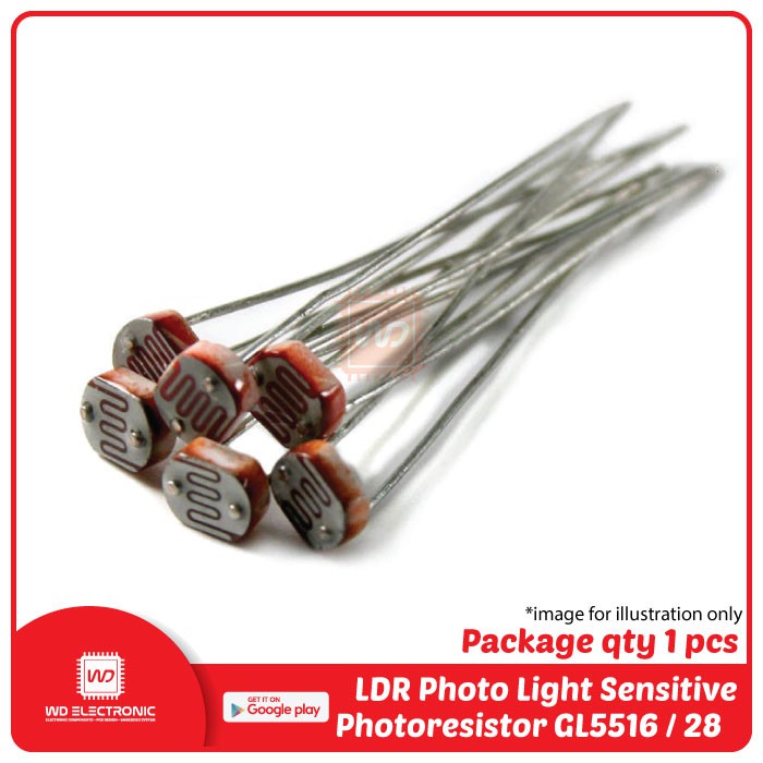 Jual LDR 5mm GL5516 LDR GL5528 LDR Photo Resistors for Arduino | Shopee ...
