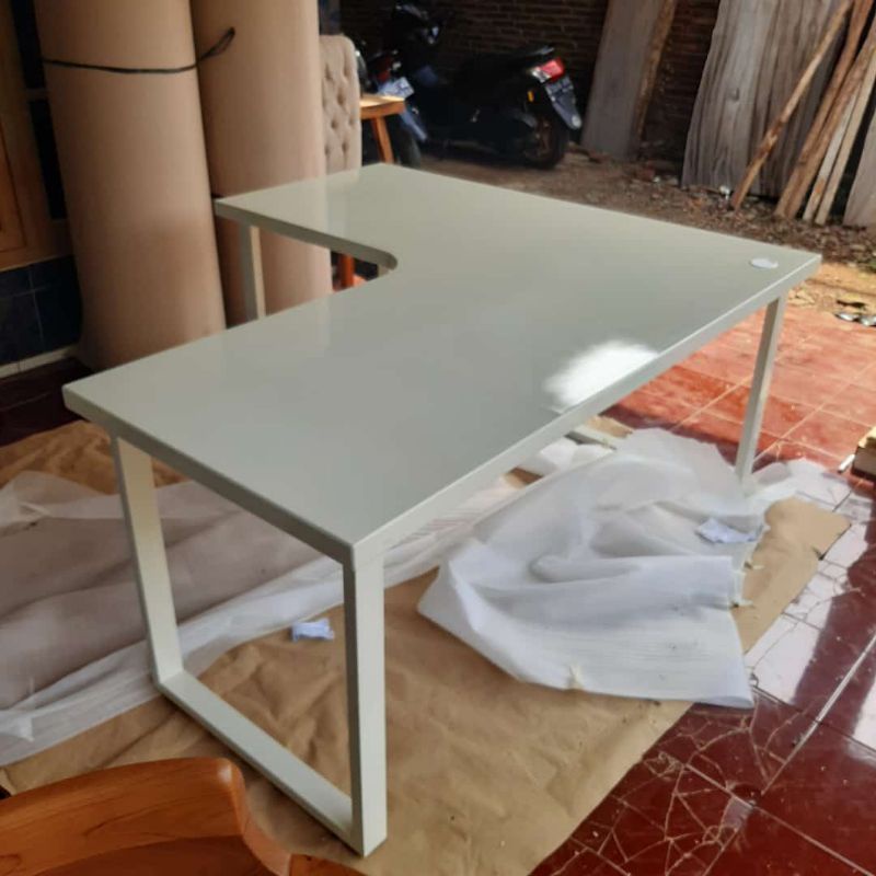 Jual Meja L Shape Kantor | Shopee Indonesia