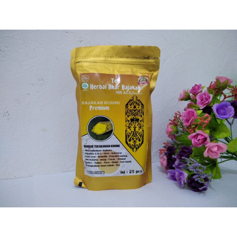 Jual Teh Akar Bajakah KUNING Teh Celup isi 25pcs Asli Kalimantan ...