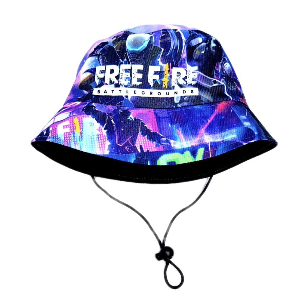 Jual Topi Bucket Anak Laki Laki Cowok Ada Tali Free Fire Full Print ...