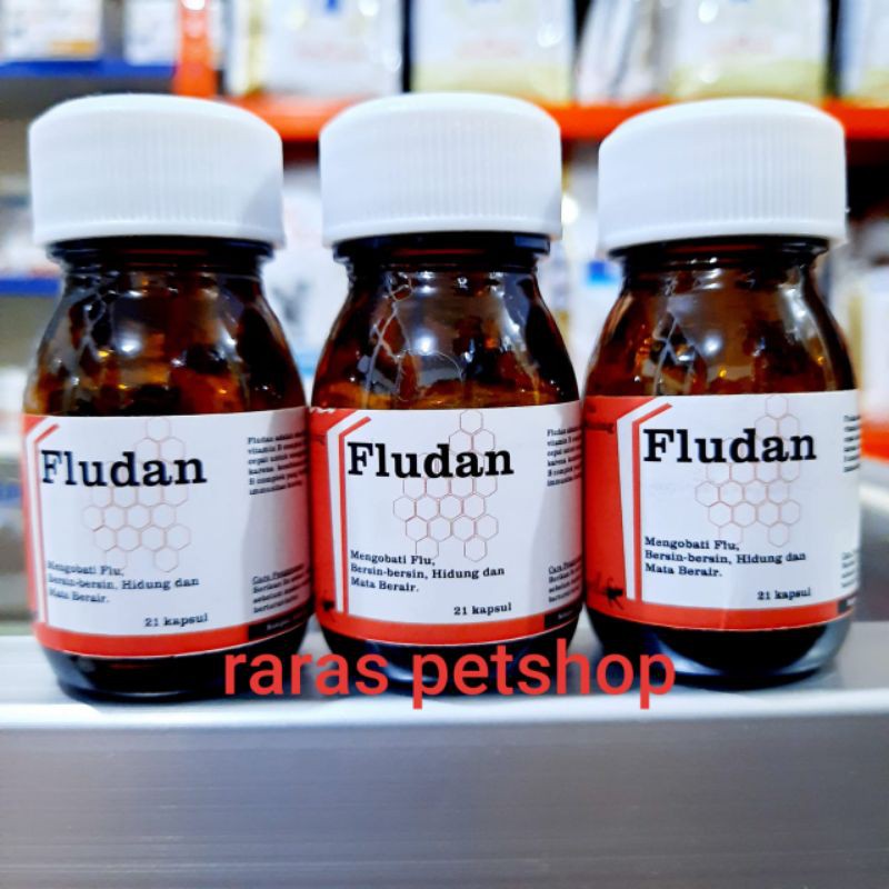 Jual Fludan capsul New look meredakan dn mengobati flu pilek pada hewan ...