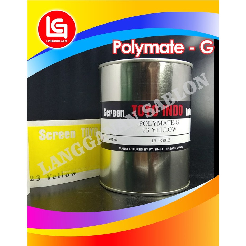 Jual TOYO INDO POLYMATE-G 23 YELLOW 1 KG - TINTA SABLON PLASTIK ...