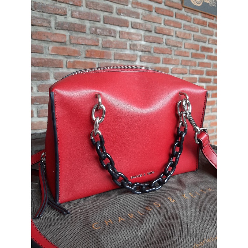 Jual LIKE NEW charles and keith TAS ORIGINAL BRANDED aUTHENTIC KERJA ...