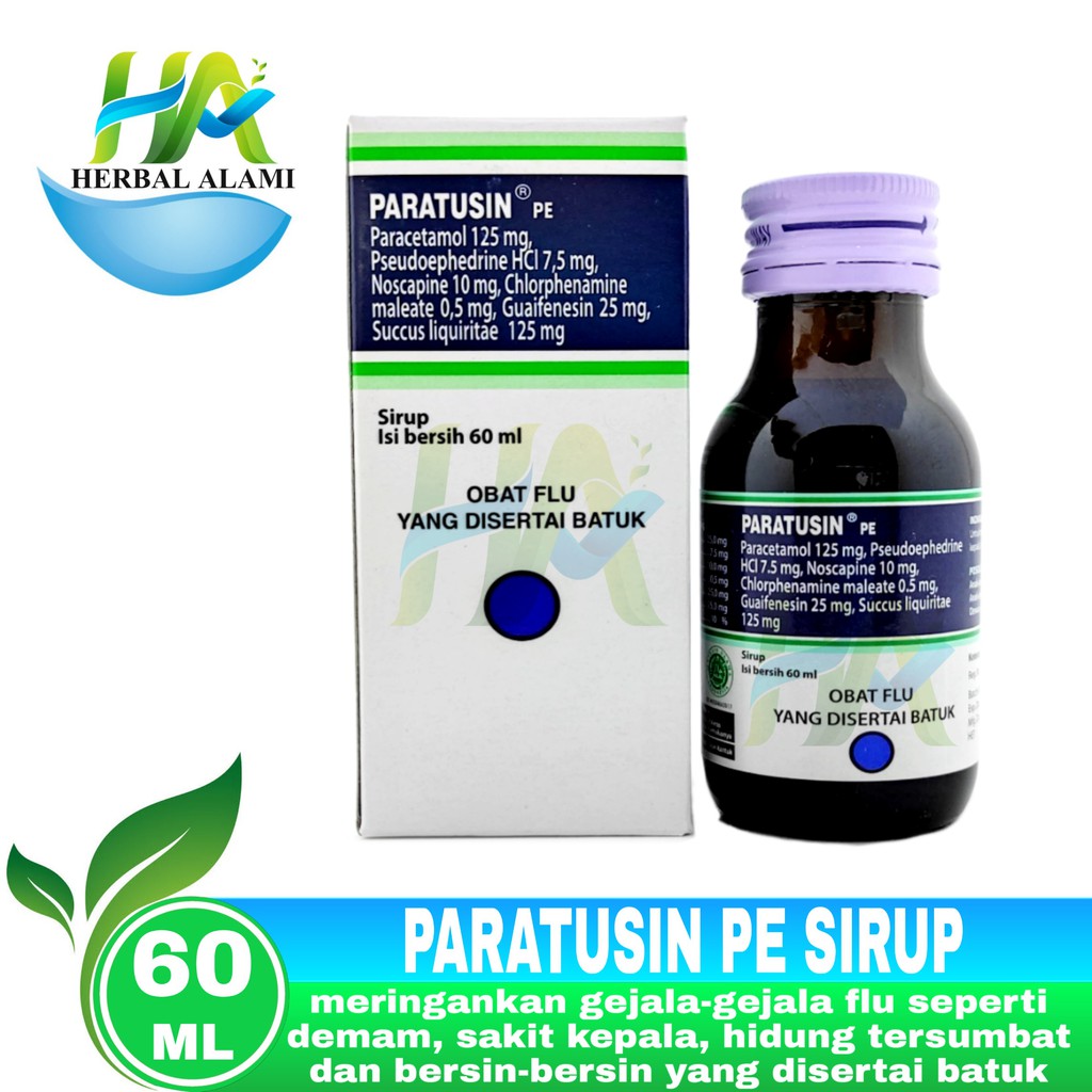 Jual Paratusin Sirup PE 60 ml - Obat Flu Batul | Shopee Indonesia