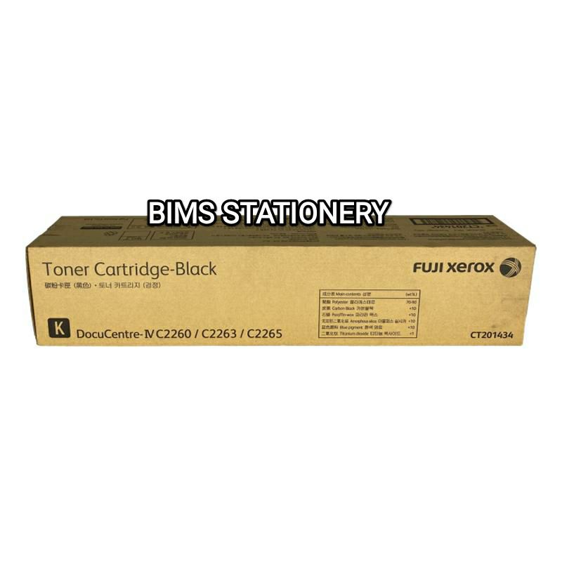 Jual Toner Fuji Xerox DocuCentre IV C2260/C2263/C2265 Black CT201434 ...