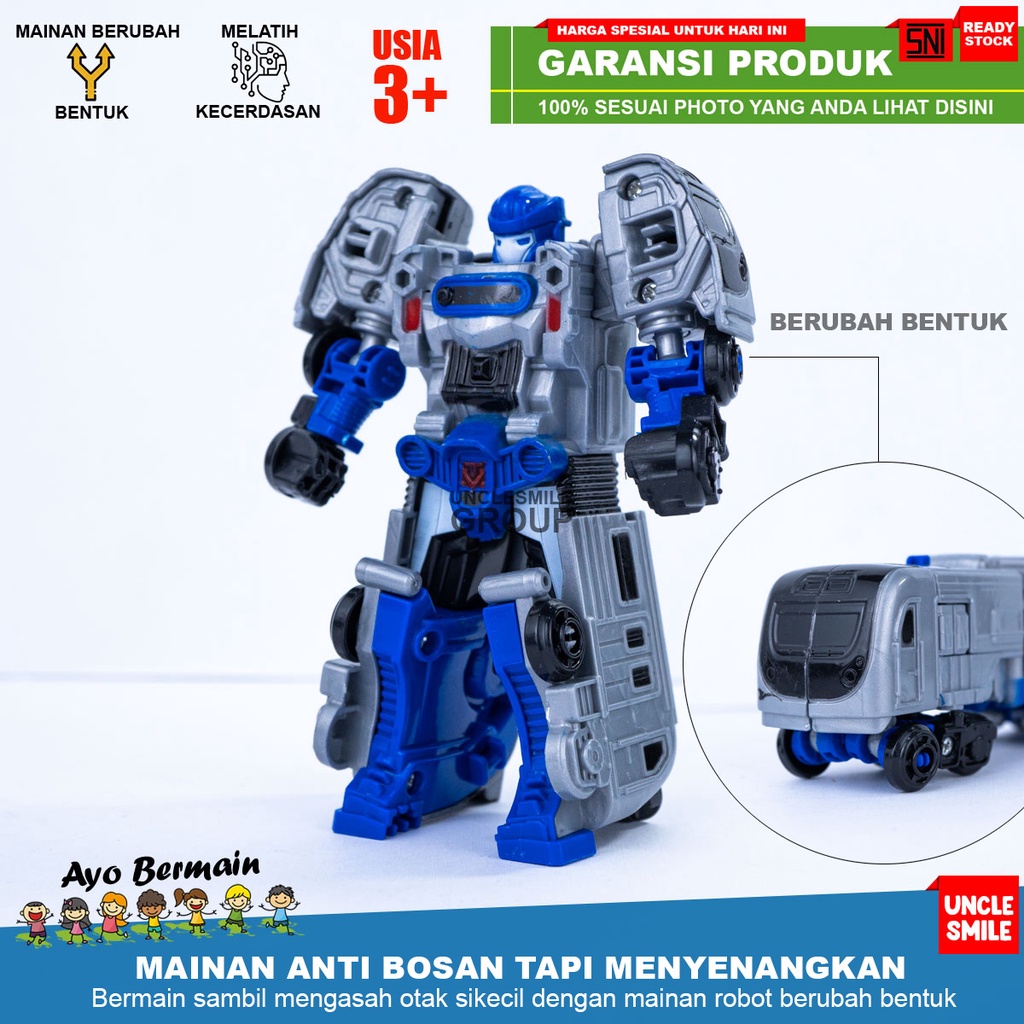 Jual Mainan Anak Robot Berubah Bentuk Truk Mini Metro Athlon | Shopee ...